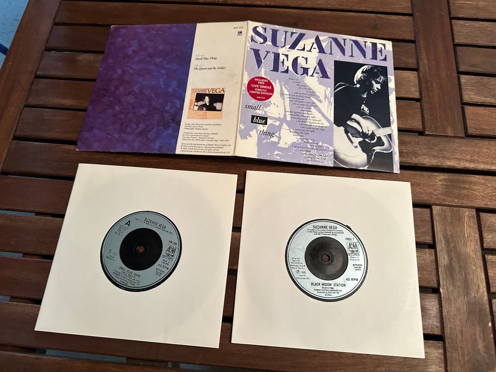 SUZANNE VEGA Small blue thing seltene Doppel Single 7" 80's (Gebraucht ...