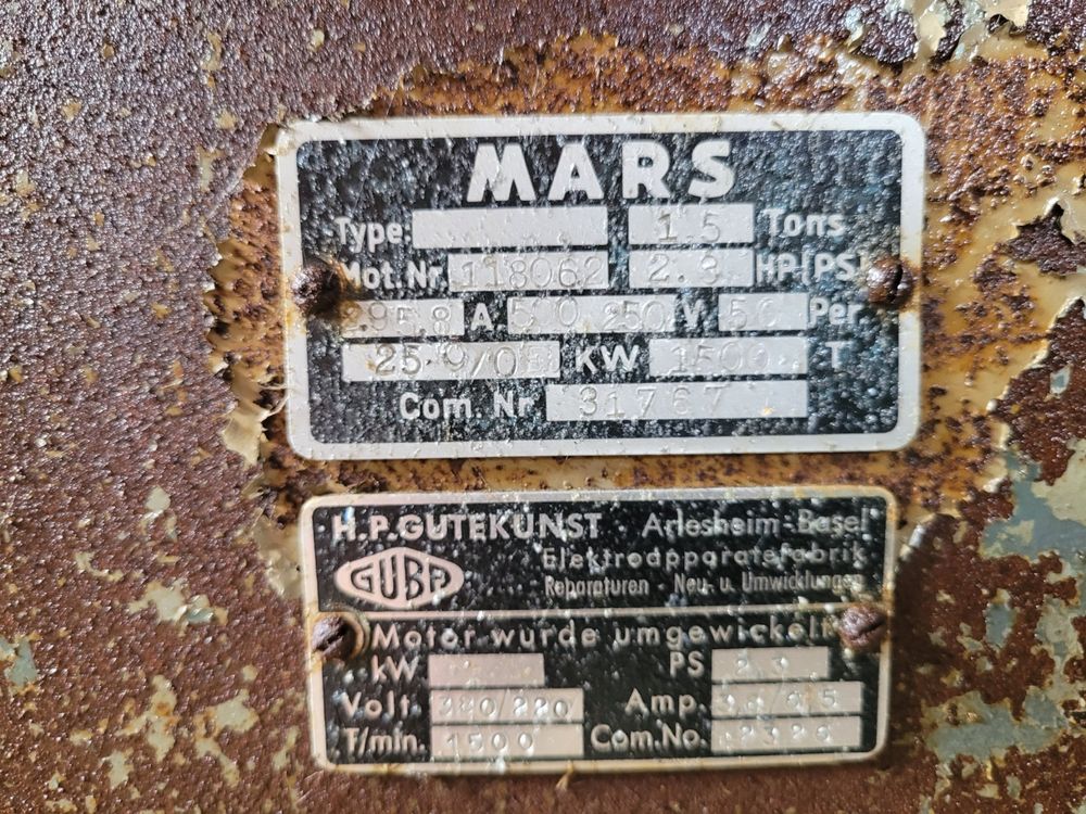 Warenaufzug MARS Lift 500 kg Hubhöhe ca. 4 m (Gebraucht) in Heimisbach ...