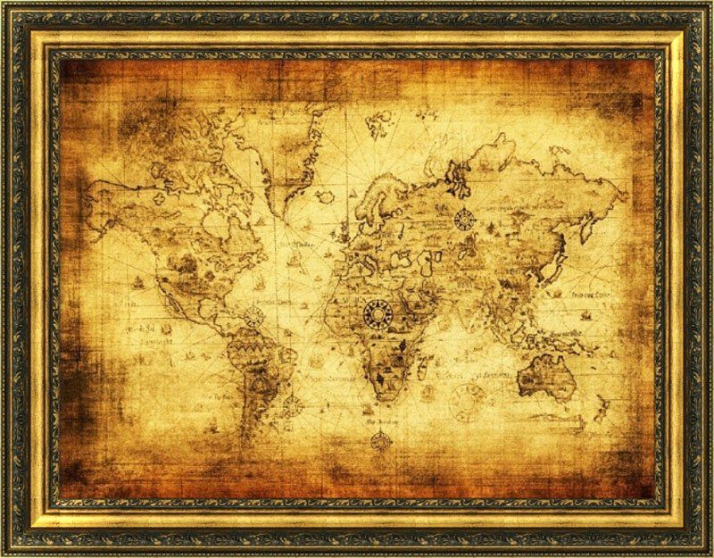 Weltkarte Vintage Styl (Neu und originalverpackt) in Menziken für CHF 14 – mit Lieferung auf ...