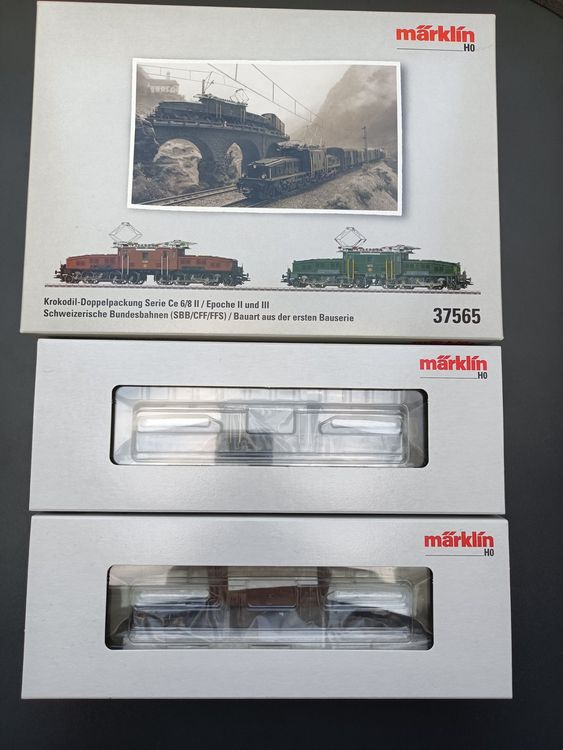 Märklin 37565 Krokodil Doppelpackung Ce6/8II SBB, mfx, sound (Gebraucht ...