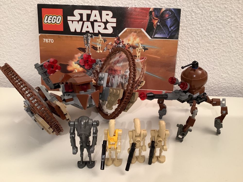 Lego StarWars Hailfire Droid & Spider Droid 7670 von 2008 | Kaufen auf ...