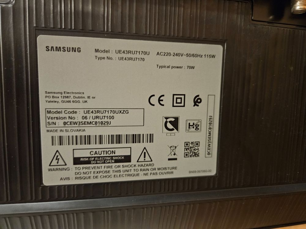 SAMSUNG 4K UE43RU7170 | Kaufen auf Ricardo
