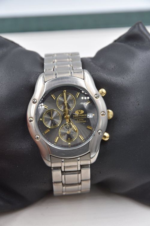 TIME FORCE Chronograph Titanium .Schöne Allrounder-Herrenuhr (Gebraucht ...