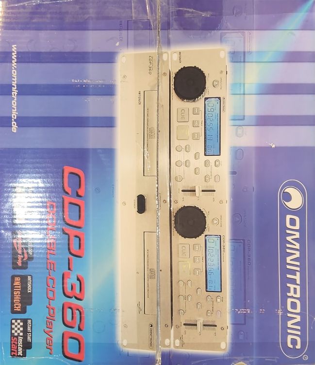 Omnitronic CDP360 Double CD Player (Neu und originalverpackt) in ...