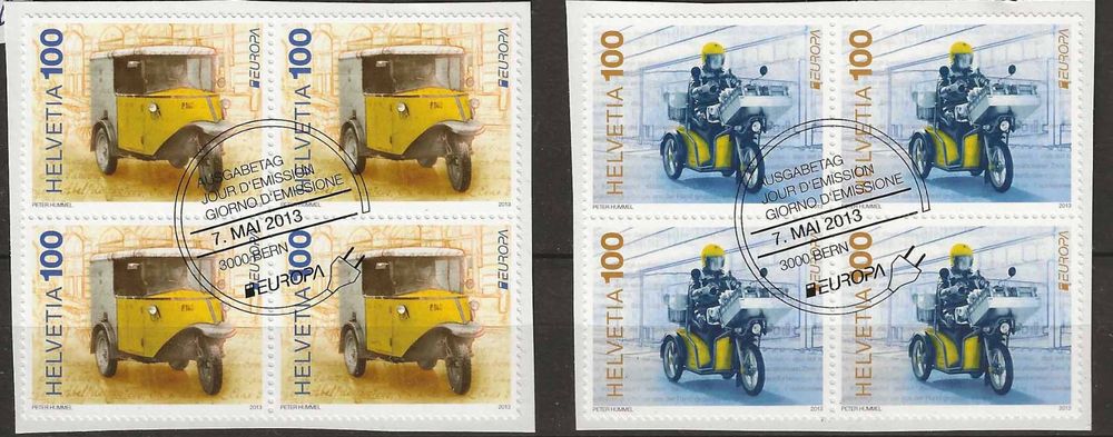 B1464 - Véhicules postaux B4 1er jour (D'occasion) à Trélex pour CHF 3 ...