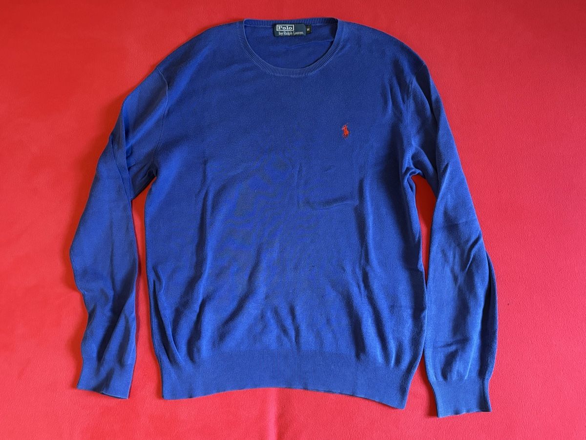 Maglione Polo Ralph Lauren blu royal, taglia M - affare! (Usato) a ...