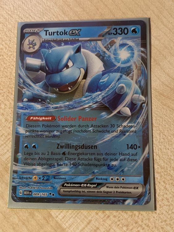 Turtok ex Deutsch Pokemon 151 Karte (Neu (gemäss Beschreibung)) in ...