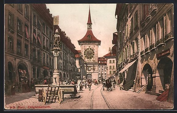 Bern, Zeitglockenturm mit Monument und P (Gebraucht) in Berlin für CHF ...