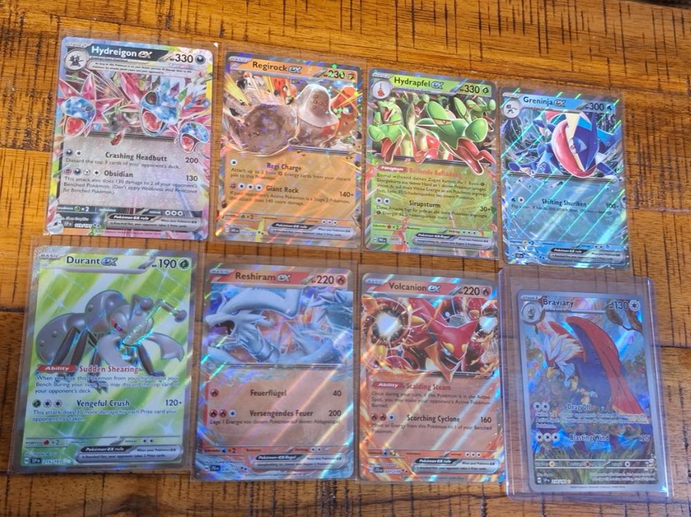 Pokémon - 8 seltene Pokémonkarten - EX, Tera- und Full Art (Neu (gemäss ...