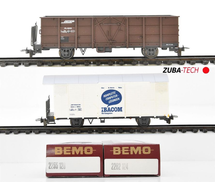 Bemo 2x Güterwagen RhB H0m GS mit OVP | Kaufen auf Ricardo
