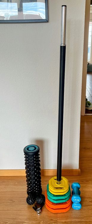 Body Pump Weights/Barbell Set (GiveMeFit) - Hantelset (Gebraucht) in ...