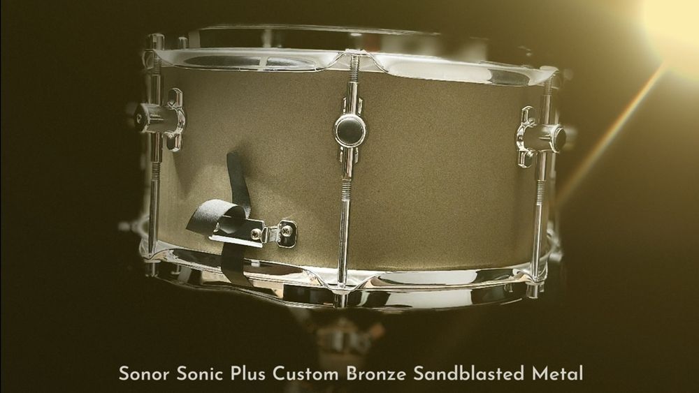 Unique Sonor Sonic Plus Custom Bronze Sandblasted Metal | Kaufen auf ...