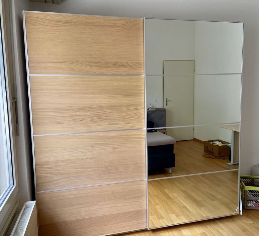 Pax Kleiderschrank IKEA mit Schiebetüren und Spiegel (Gebraucht) in ...