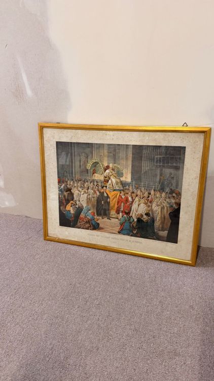 Vintage Farbdruck Papst Pius IX. im Goldrahmen Vintage (D'occasion) à ...