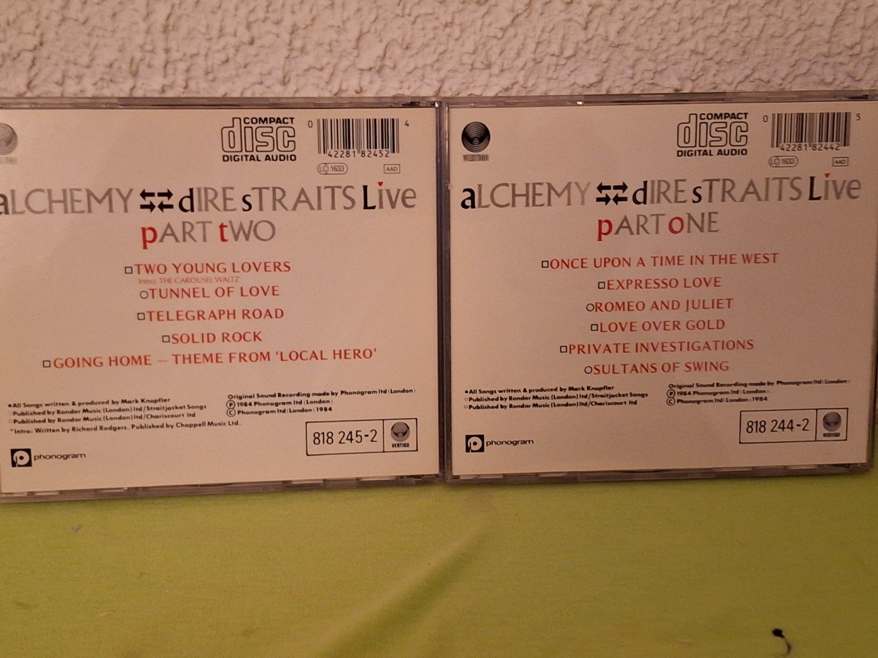 2CD Dire Straits - Alchemy Live, CD, Part 1 & 2, (Gebraucht) in Aarberg ...