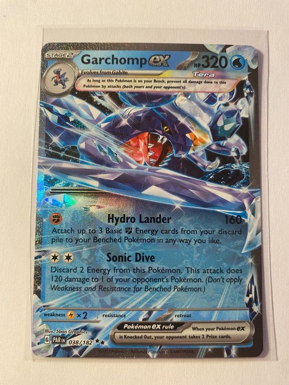 Pokemon Garchomp EX 038/182 Paradox Rift EN (Neu (gemäss Beschreibung ...