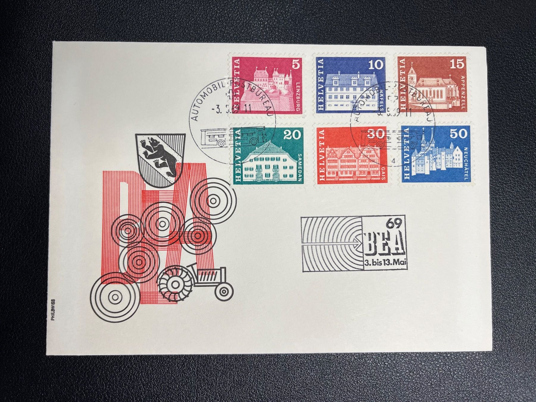 BEA Bern 1969 Sonderstempel auf Brief (Gebraucht) in oberrüti für CHF 1 ...