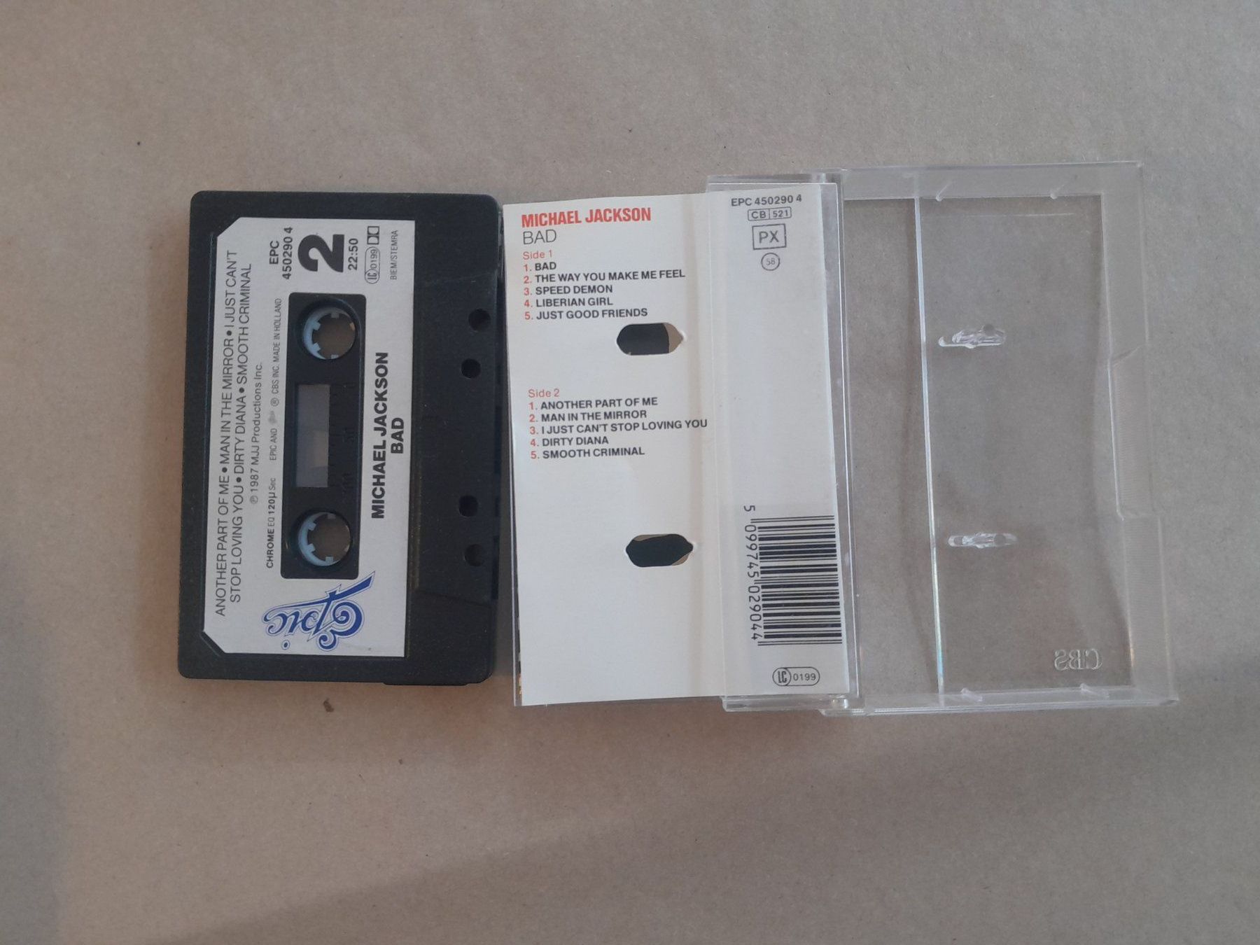 Vintage - Kassette - MC - Michael Jackson - Bad - Kult (Gebraucht) in ...