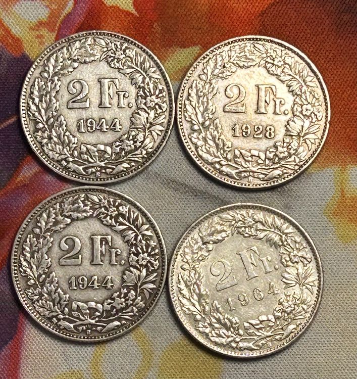 Lots de 2 frs suisse argent | Kaufen auf Ricardo