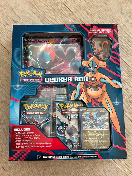 POKEMON B&W DEOXYS BOX SEALED! 3 BOOSTER PACKS + MORE! RARE! (Neu und ...