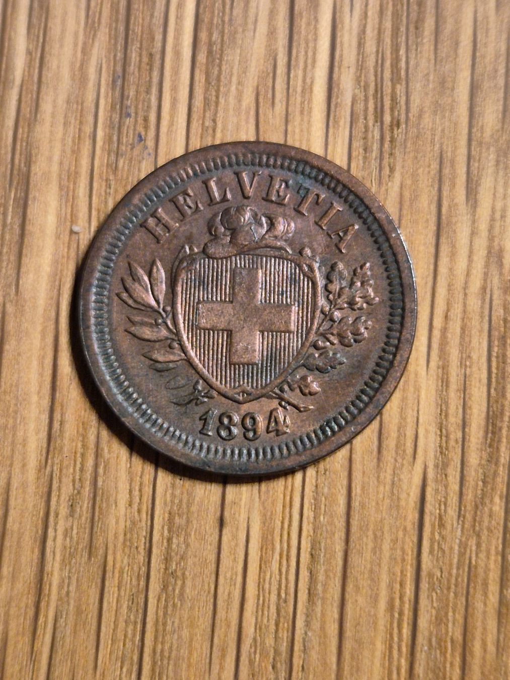 1 Rappen 1894 - vz -Top-Stück - Kat. Fr. 70.--! (Gebraucht) in Mels für ...