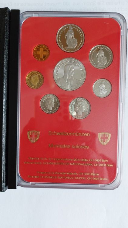 Schweizer Münzensatz 1991 Polierte Platte (Neu und originalverpackt) in Mettmenstetten für CHF ...