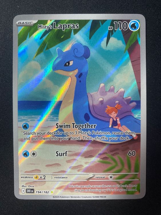 Misty's Lapras 194 - Illustr. Rare - Destined Rivals - EN (Neu (gemäss Beschreibung)) in Hausen ...