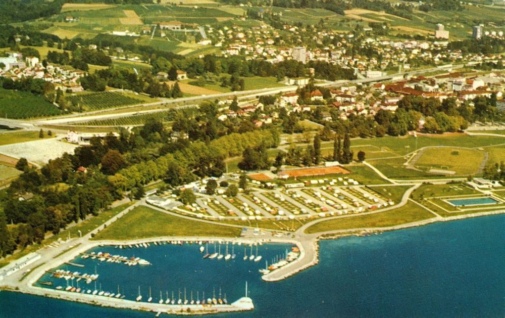 Morges - Vue aérienne de Morges et du camping (Gebraucht) in Chavornay ...