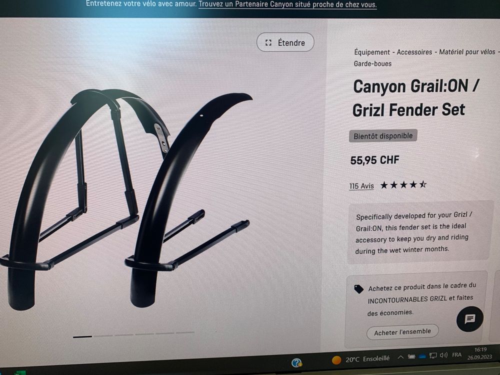 Canyon Grail ou Grizl Fender frame bag bottlecage (Gebraucht) in für ...