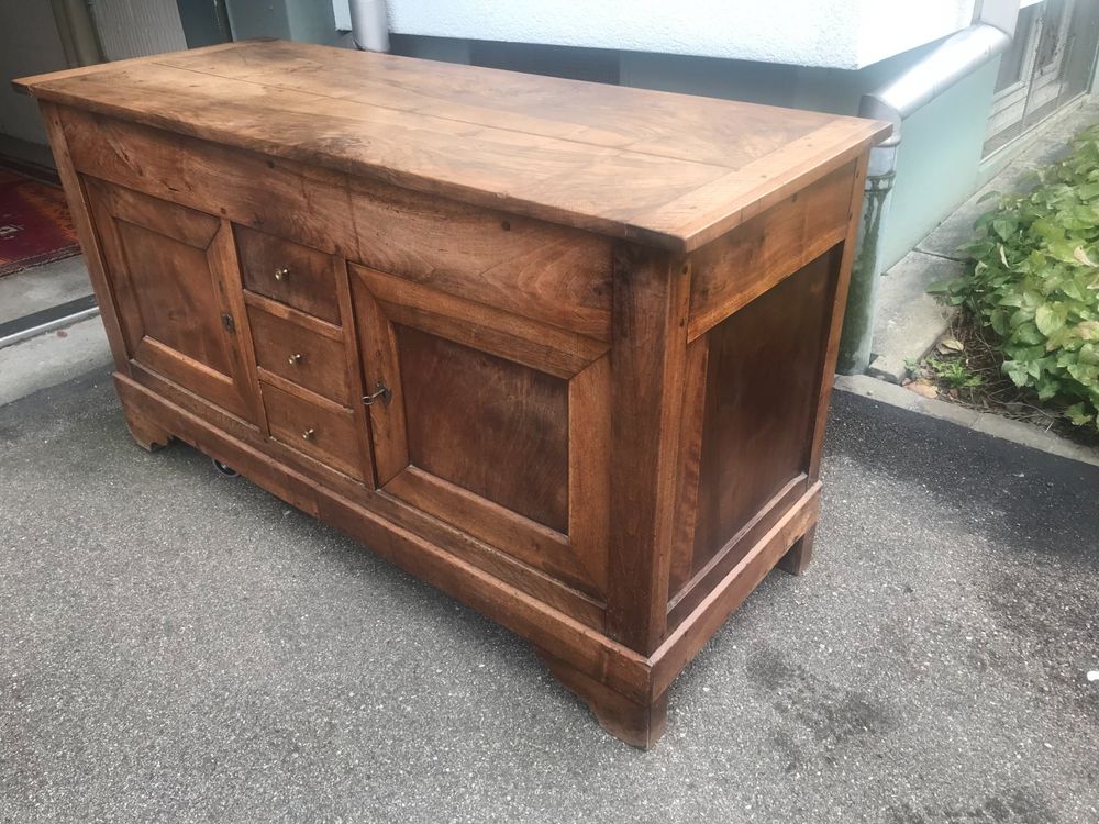 Buffet ancien en noyer massif - Antikes Sideboard Nussbaum | Acheter ...