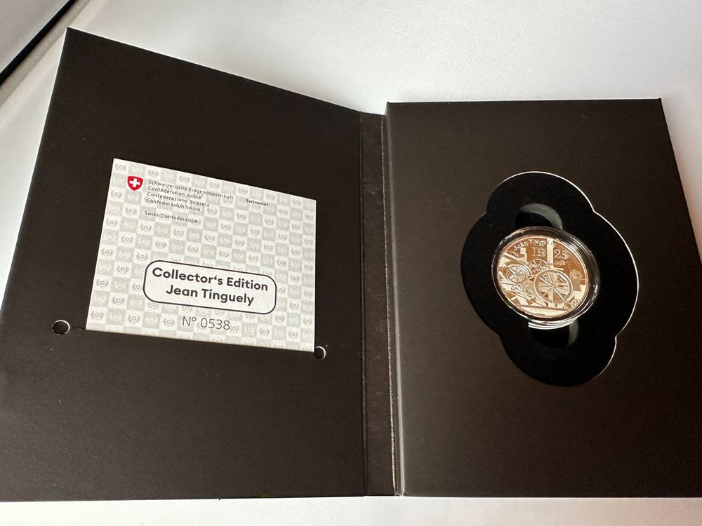Sondermünze Jean Tinguely 2025 Collector`Edition (Neu und originalverpackt) in Rotkreuz für CHF ...
