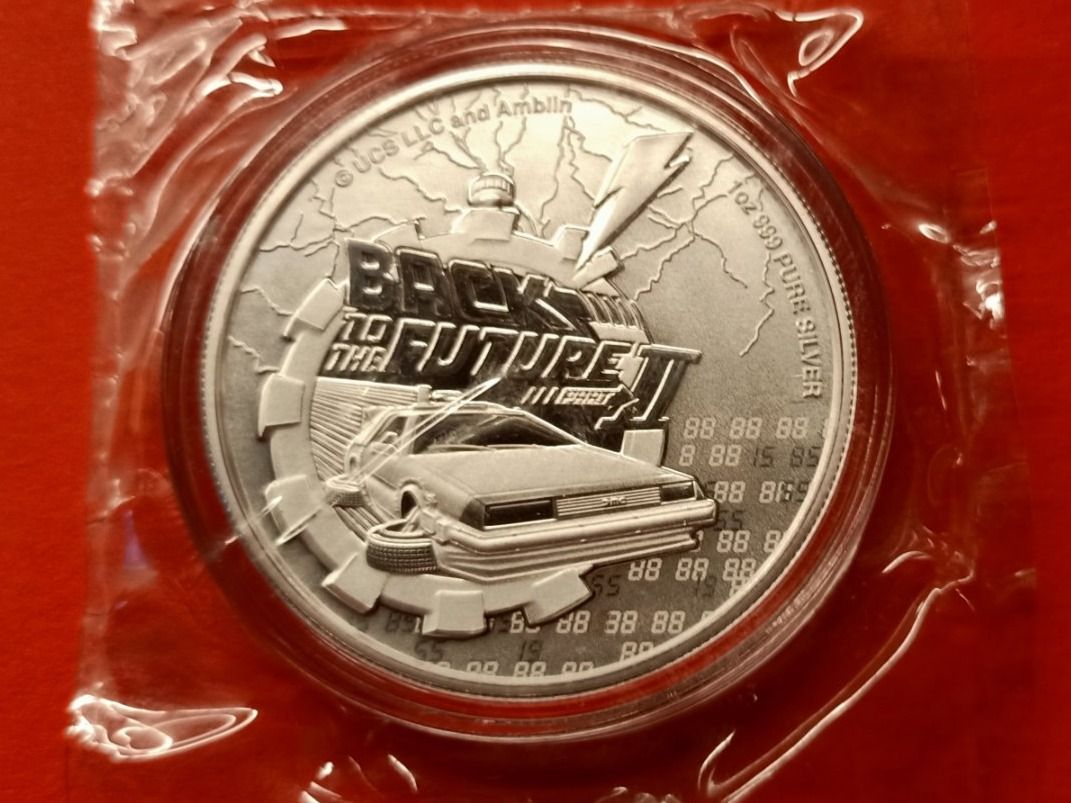 1 OZ UNZE BACK TO THE FUTURE 2021 SILBER (Neu und originalverpackt) in ...