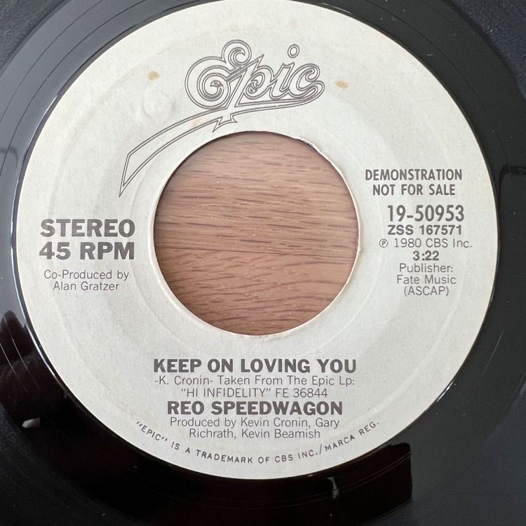 REO Speedwagon - Keep On Loving You / US-Promo 1980 (Gebraucht) in Gais ...