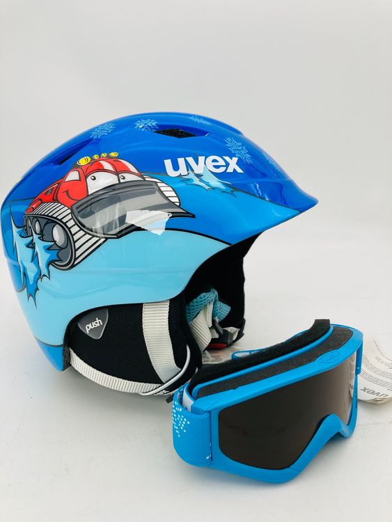 UVEX Skihelm und Brille 46-50cm Airwing 2 (Neu und originalverpackt) in Eschenbach für CHF 5 ...