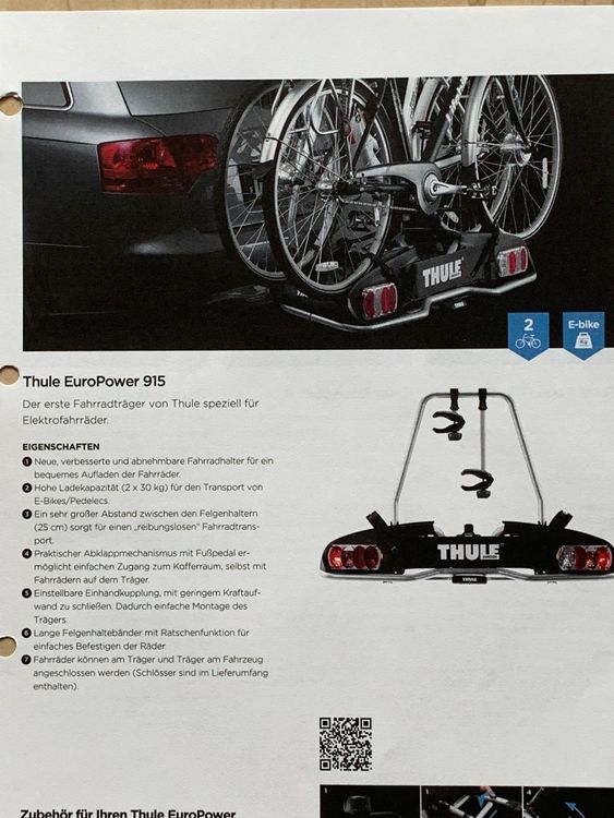 THULE EuroPower 915 (Neu (gemäss Beschreibung)) in Steffisburg für CHF ...