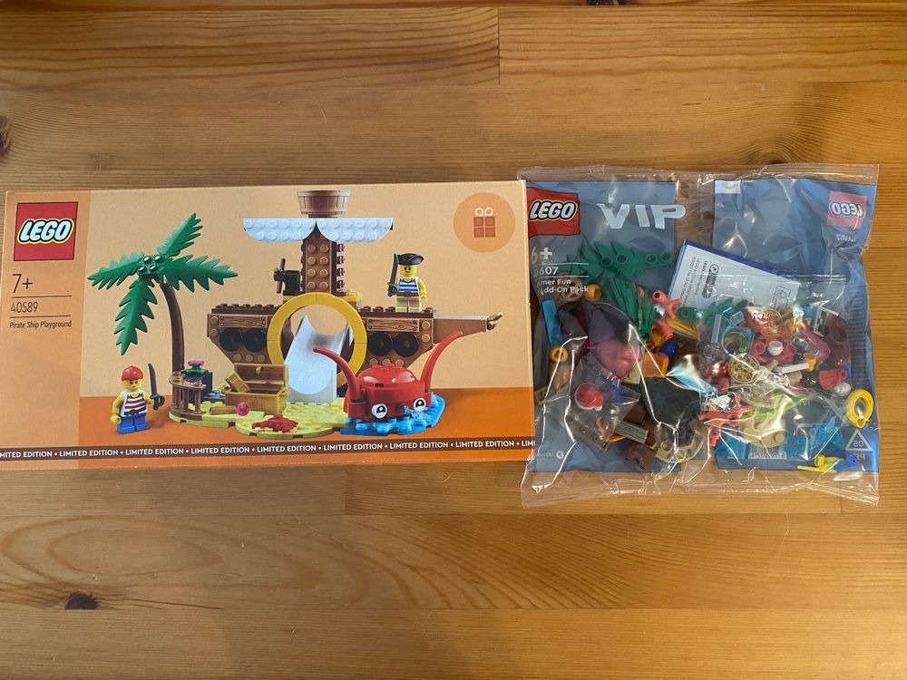 Lego 40589 Piratenschiff-Spielplatz und VIP 40607 pack (Neu und ...