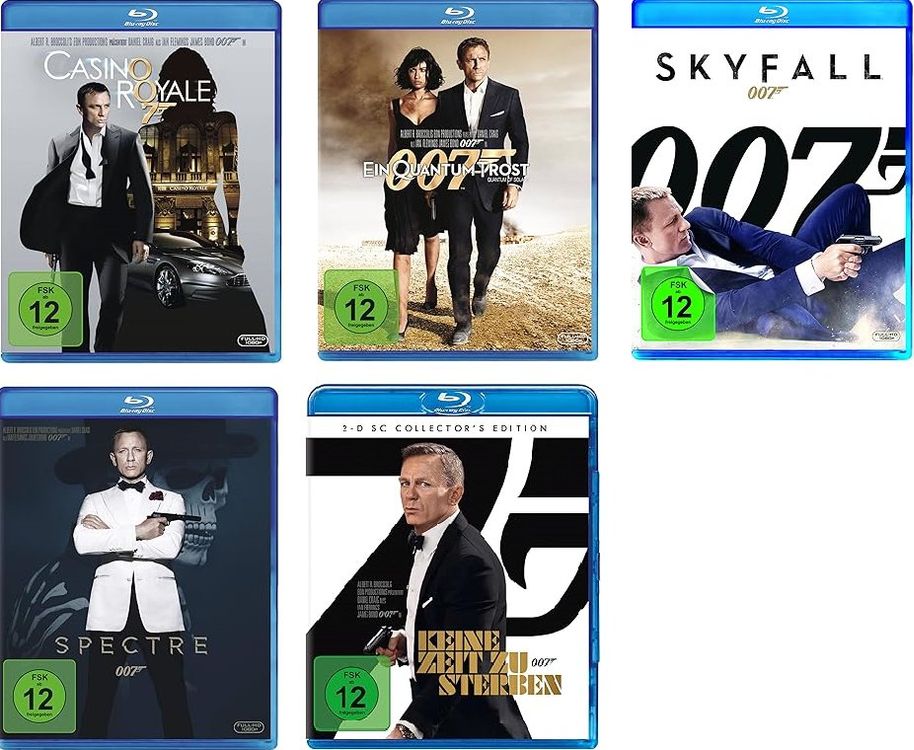 James Bond 007 Daniel Craig Filme (Neu (gemäss Beschreibung)) in Waldenburg für CHF 29.95 – mit ...