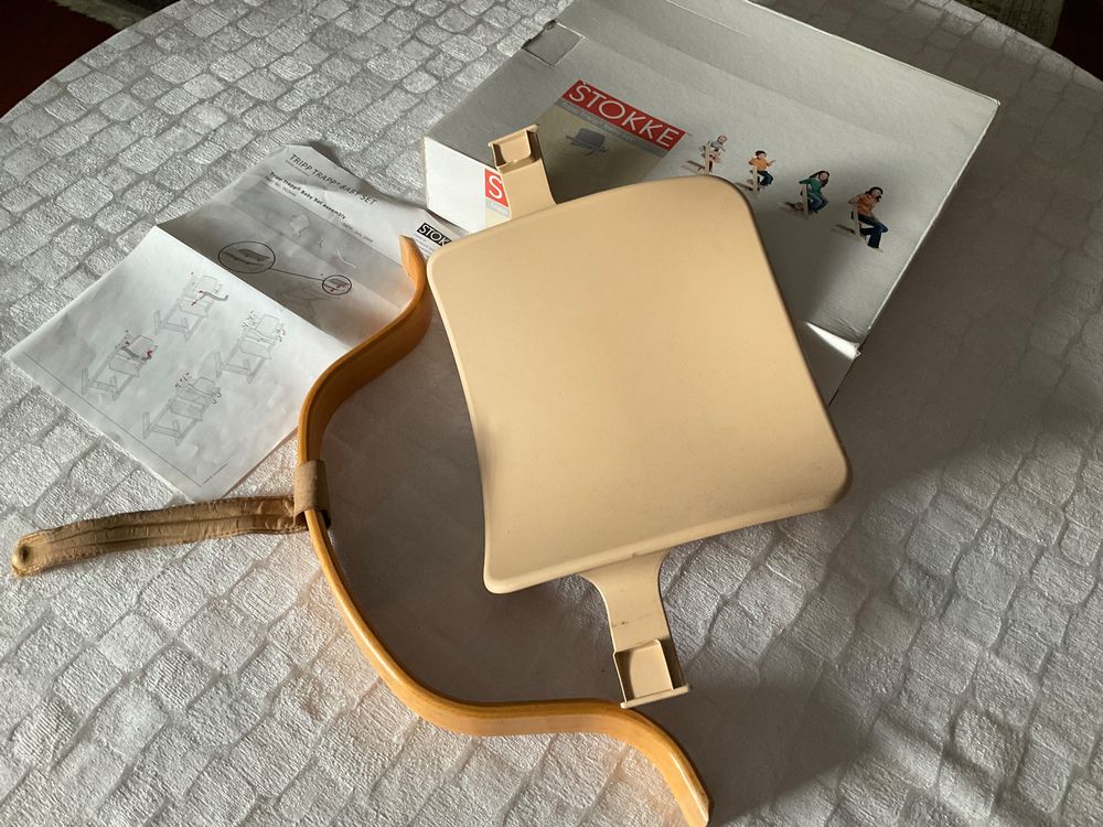 Stokke HOLZBÜGELm LEDERBAND, RÜCKENSTÜTZE in orig. Verpackun (Gebraucht ...