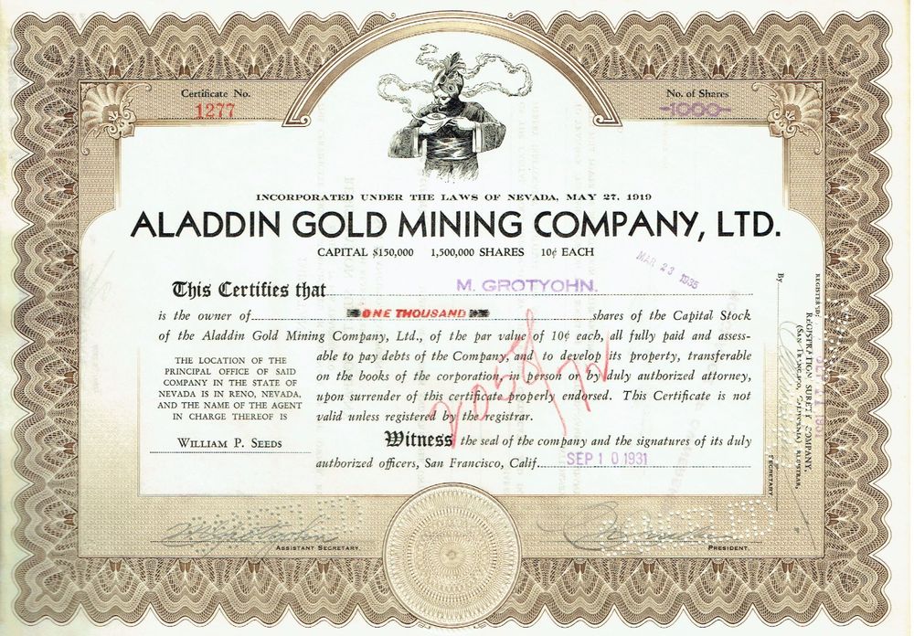Aladdin Gold Mining Company (Gebraucht) in Ittigen für CHF 5 – mit ...