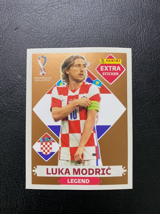 Luka Modric Extra Sticker in BRONZE - Panini WM Qatar 2022! | Kaufen ...