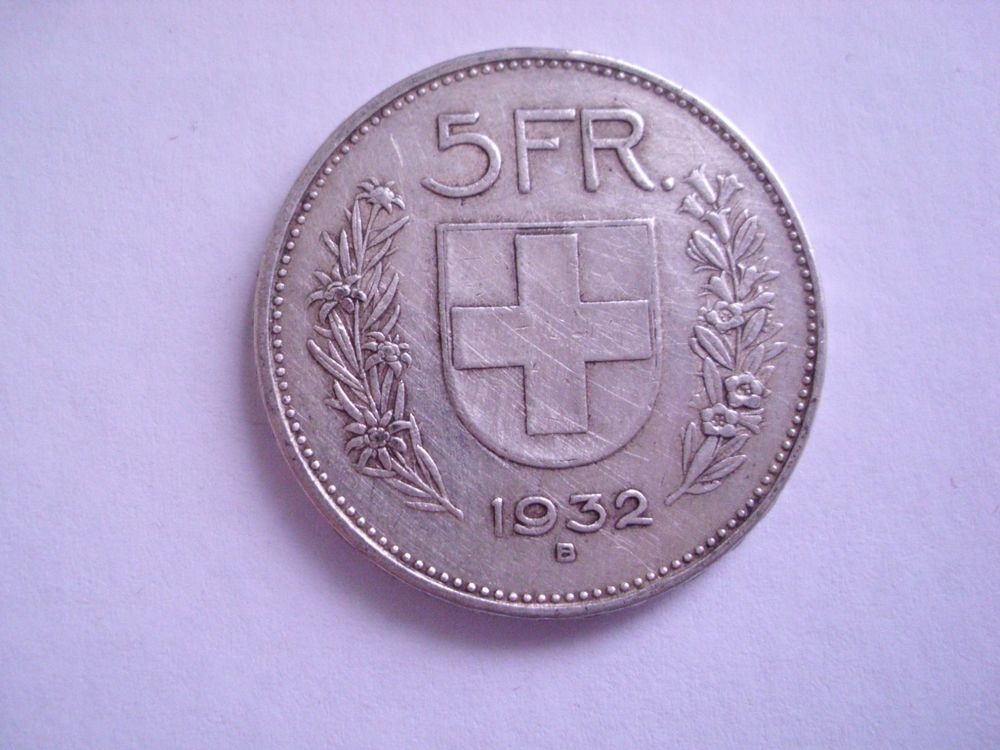 5 Franken 1932 | Kaufen auf Ricardo