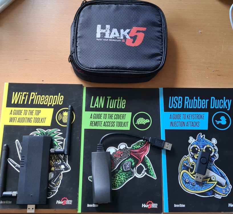 Pentest Hak5 Essential Field Kit v4 mit Bedienungsbücher EN (Gebraucht ...
