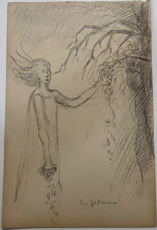 Alte Zeichnung unleserlich signiert | Kaufen auf Ricardo