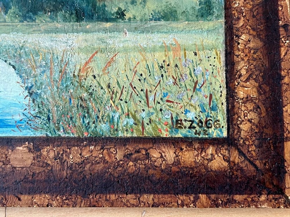 Öl-Gemälde Altmann Säntis E. Zogg (wohl Ernst Zogg 1913-1981 (Gebraucht ...