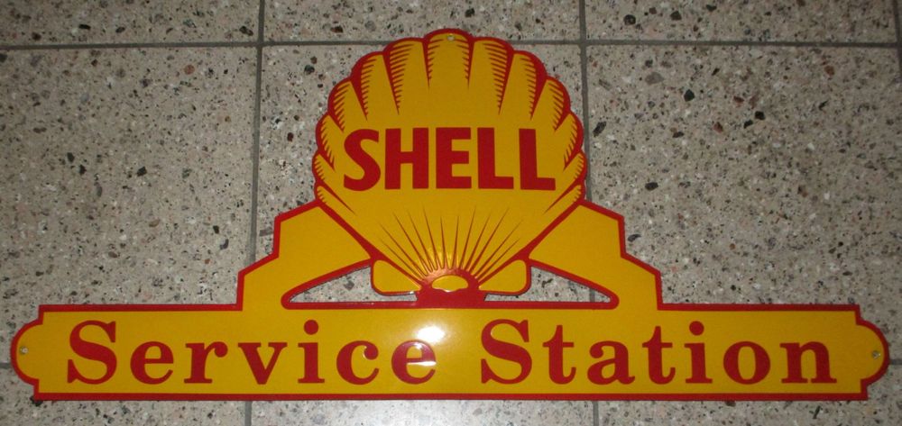 Shell Service Station, 80x35cm | Kaufen auf Ricardo
