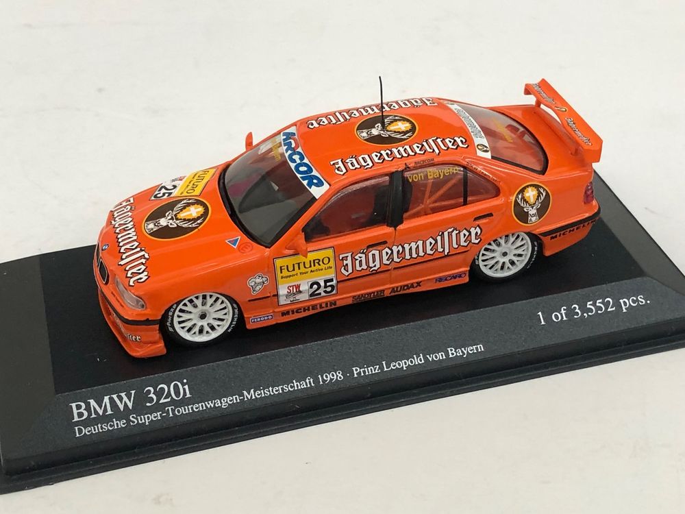 BMW 320i STW 1998 Jägermeister Minichamps 1:43 L. von Bayern | Kaufen ...