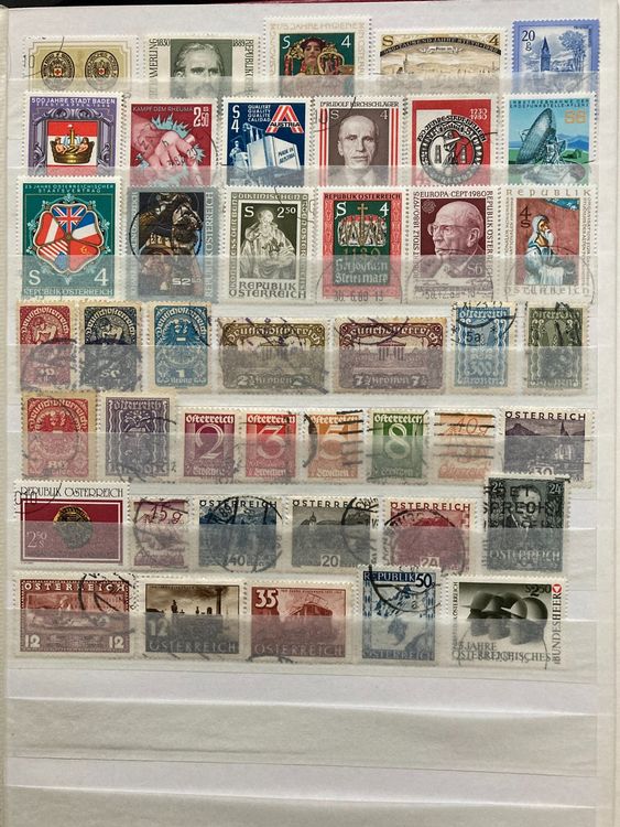 Österreich Lot 43 verschiedene Briefmarken gestempelt (Gebraucht) in Liestal für CHF 2 – mit ...
