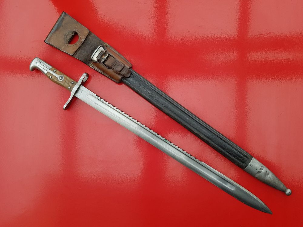 Faschinenmesser Schweiz Säge-Bajonett Vetterli Lederscheide (Gebraucht) in Rüti für CHF 180 ...