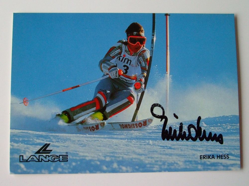 ERIKA HESS (CH) SKISTAR AUTOGRAMMKARTE | Kaufen auf Ricardo