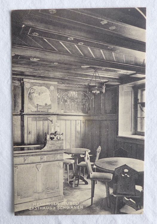 Ak Menzingen Zg Gasthaus Z Schwanen Menziger Stübeli Kaufen Auf